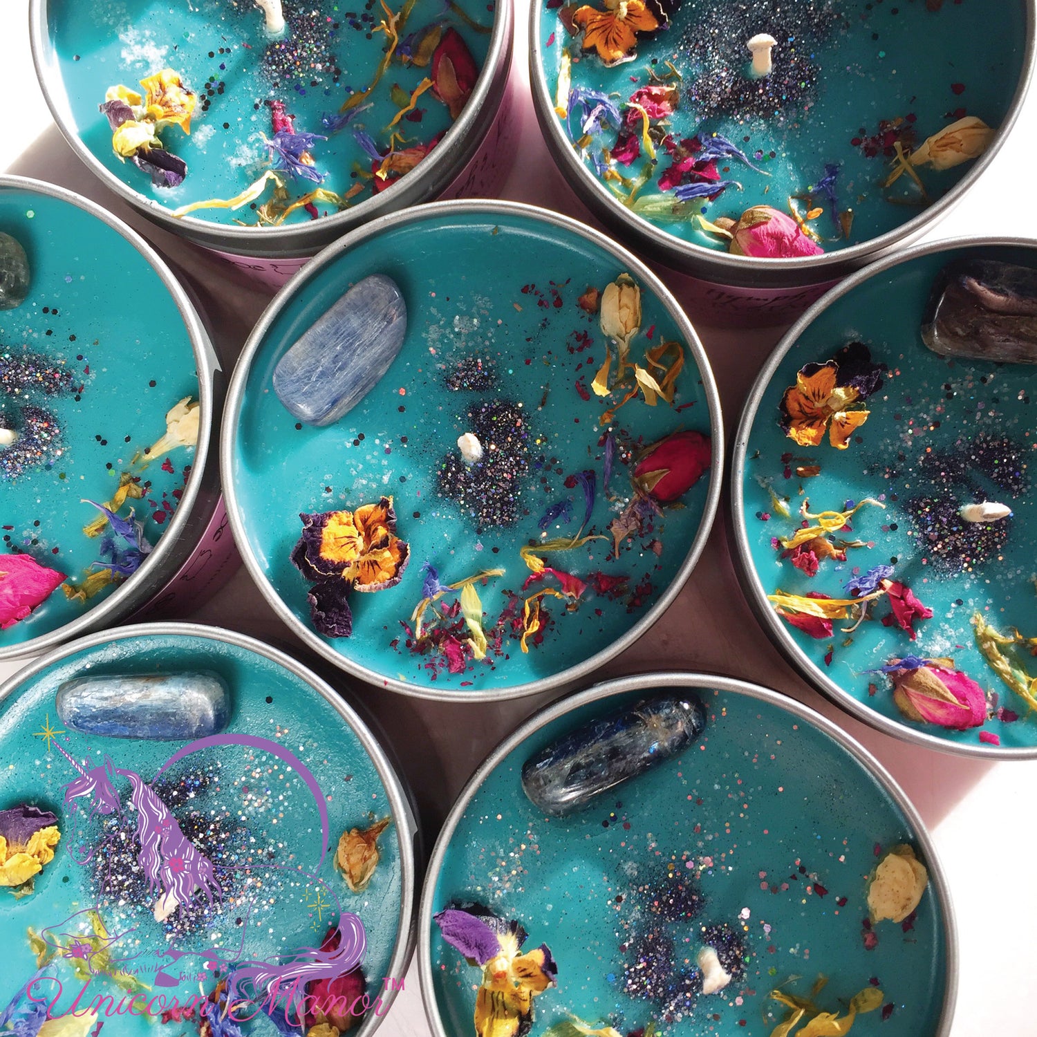 Mystic Unicorn Nymph's Kiss Crystal Candle | unicornmanor